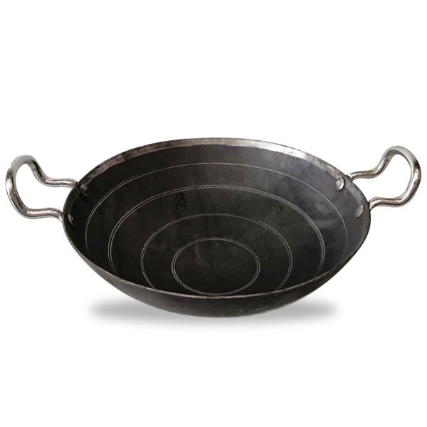 Iron Karahi | Loha Karahi | Heavy Metal Wok for Kitchen Cooking 11 ...