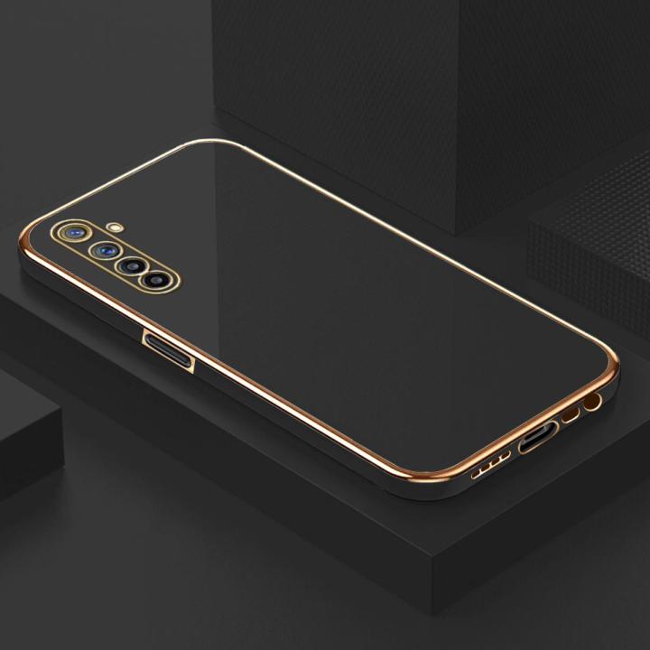 For Realme6 Case, Fashion INS Electroplated Bling Girl Boy Couples ...