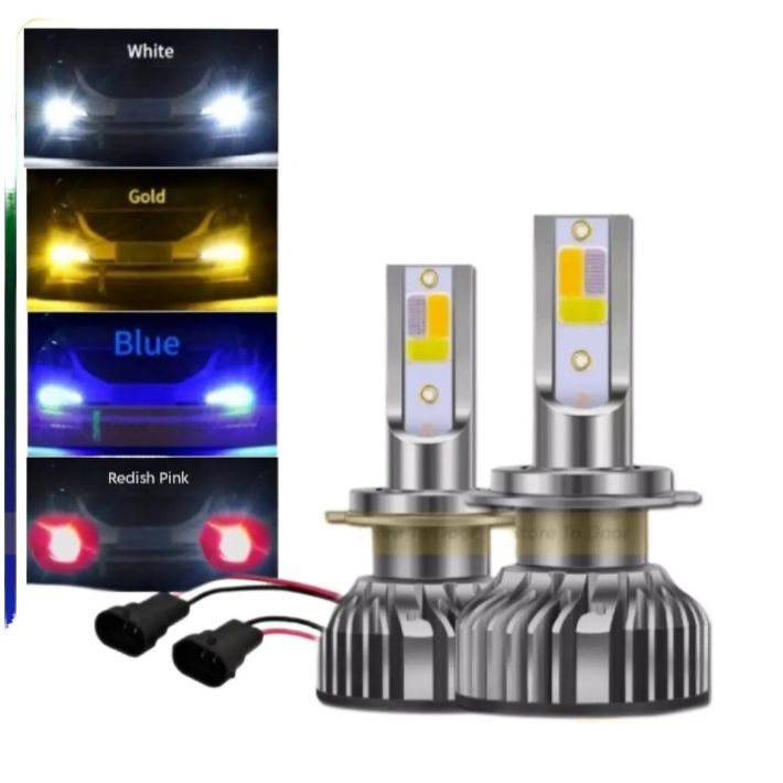 4 Color Led Fog Light For Car In H11 Fitting With Flashing Function ...
