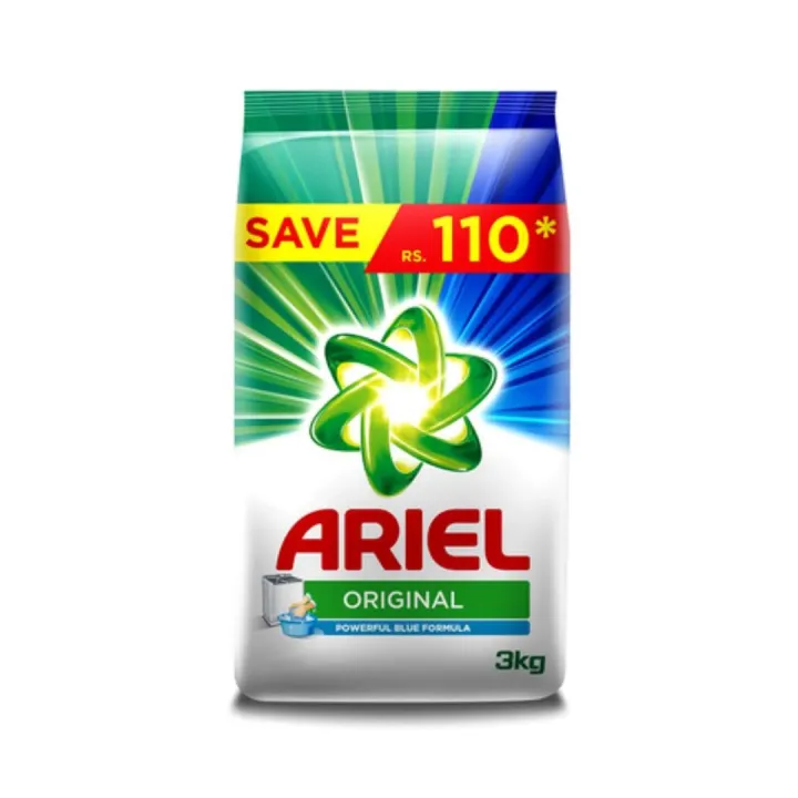 Arial Washing Powder Original 3kg - Deep Cleaning & Tough Stain Removal ...