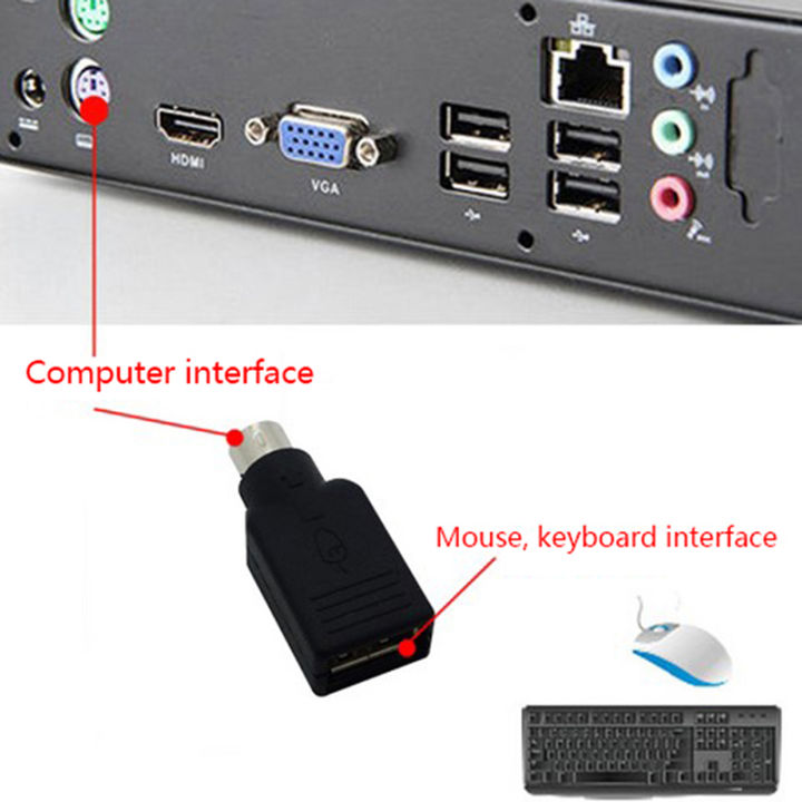 USB To PS2 Adapter Cable Round Head Mouse And Keyboard Interface ...
