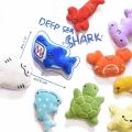 Cartoon Mini Plush Sound Toys Durable Soft Plush Dog Toy Chew-Resistant ...
