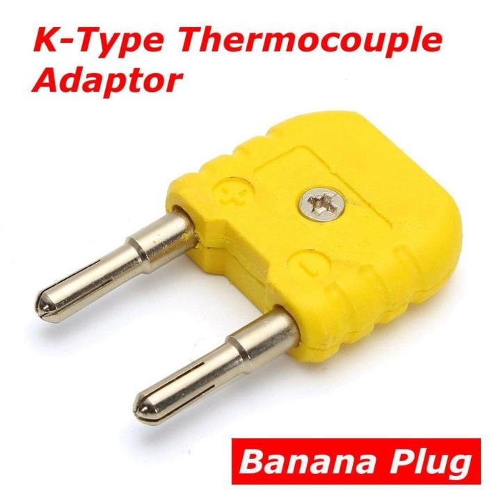 K-Type Thermocouple Adaptor Mini K Type to Round Banana Plug ...