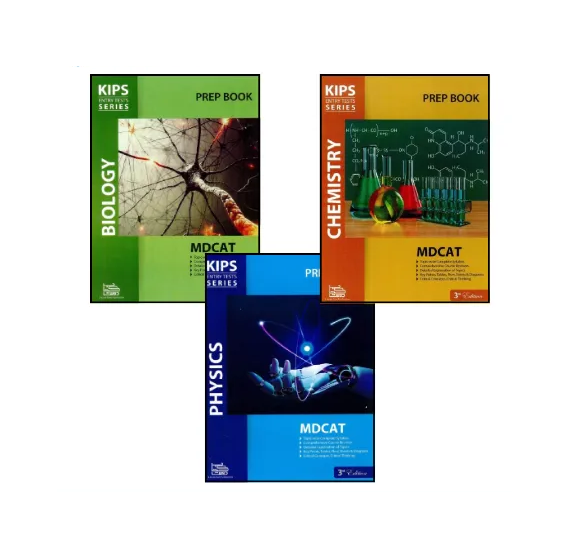 "KIPS MDCAT Prep 3 Book Set – Chemistry, Physics & Biology Entry Test ...