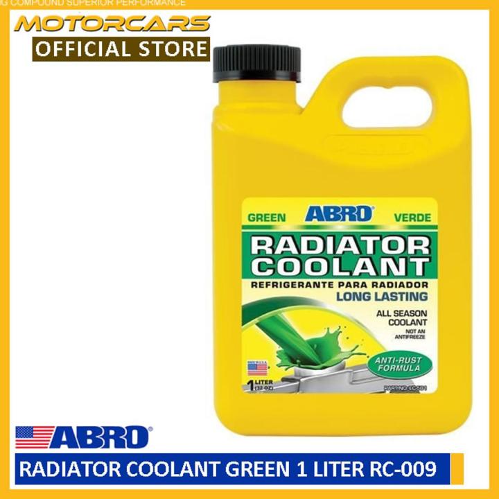 ABRO Radiator Coolant Green 1 Liter RC-009 for car - Abro Made in USA ...