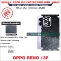 Oppo Reno 13F full Back 360 Protection skin wrap with sides and camera ...