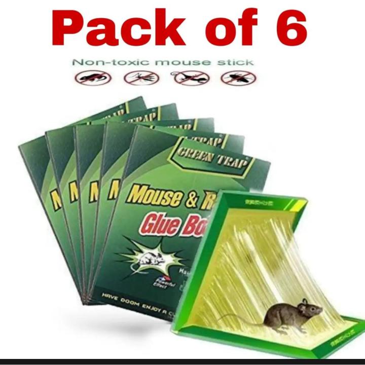 Pack of 6 - Mouse & Rat Bond Traps - Expert Catch Mouse & Rat - Rat ...