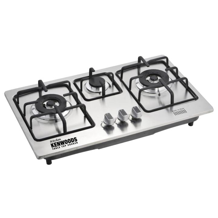 Kitchen Kenwood 3 Burner Stove Burner With Heavy Gauge Steel Top And ...