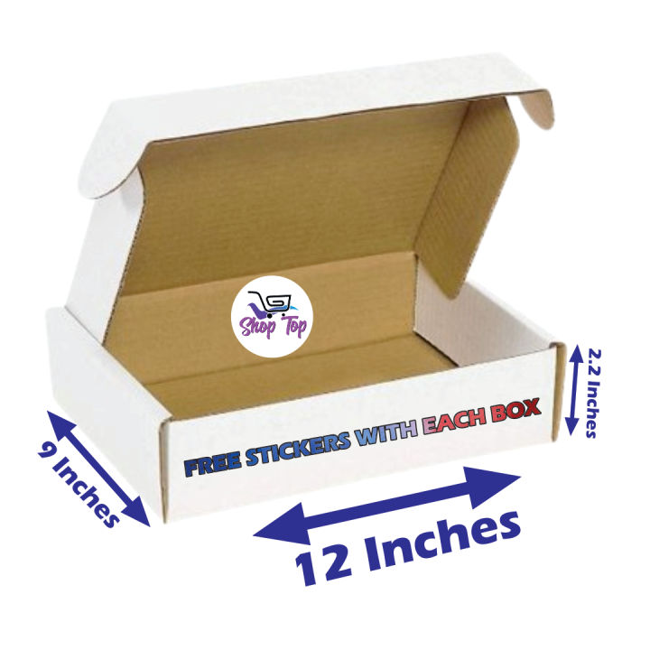Hard Card Boxes For Courier Shipping & Gift Packing (12 x 9 x 2.2 ...