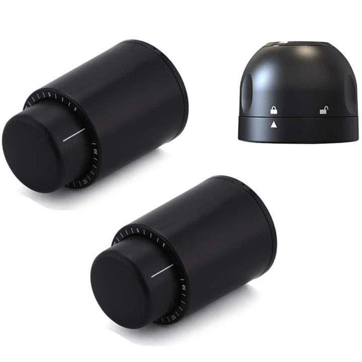 Stoppers, Reusable Bottle Stopper , 2 Pack Vacuum Preserver with Time ...