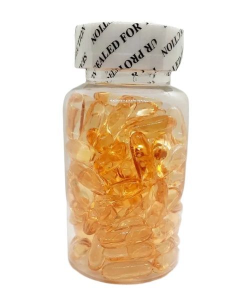 Vitamin E & Fish Oil Face Capsules - Skin Nourishing Face Capsule Jar ...