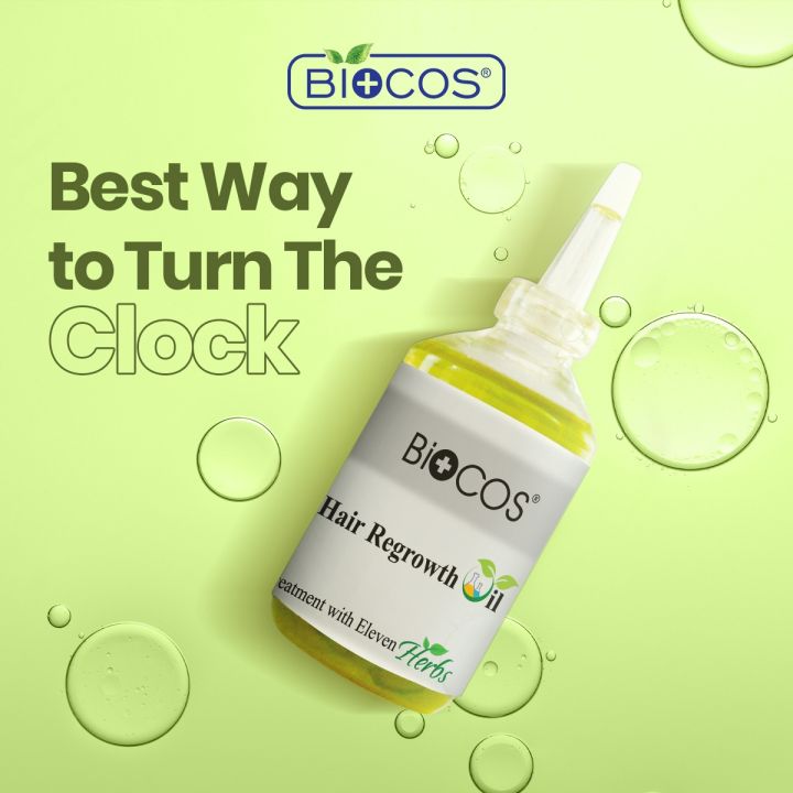 Biocos Herbal Hair Re Growth Oil treatment | Daraz.pk