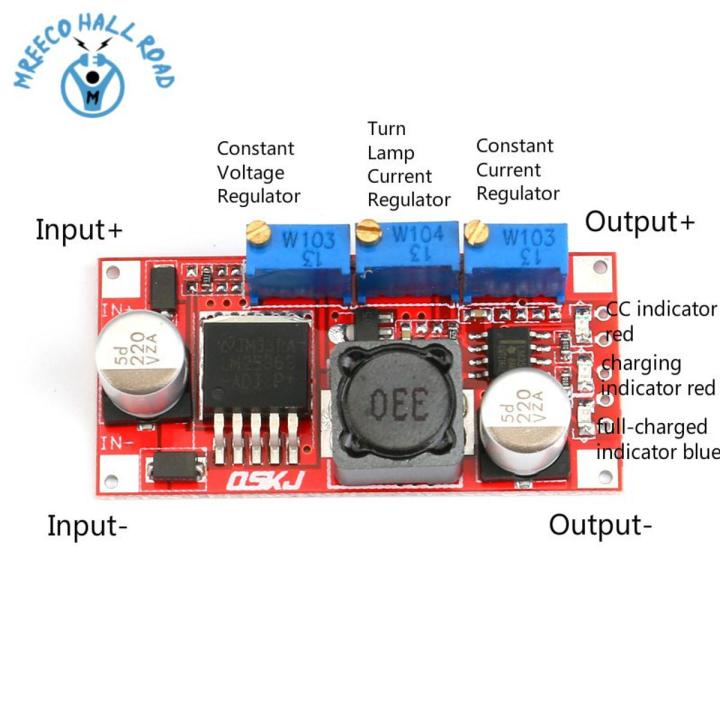 LM2596 LED Driver DC-DC Step-down Adjustable CC/CV Power Module Battery Charger Adjustable ...