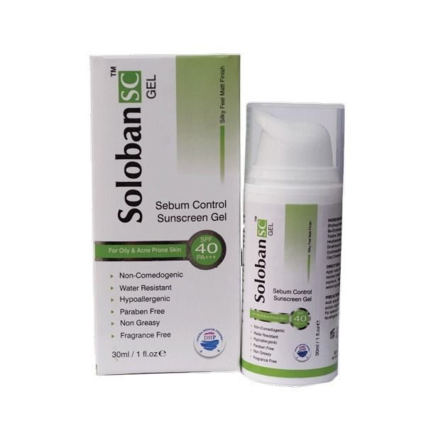 Soloban SC gel 40 | 30mg Sebum control sunblock | Daraz.pk