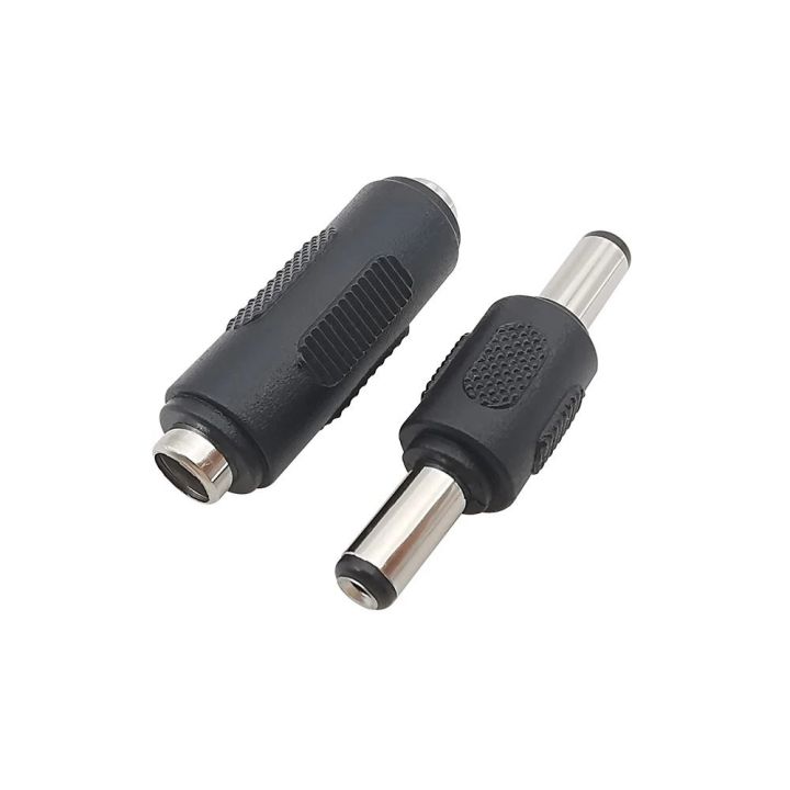 Straight For CCTV Panel Mounting Adapter Male To Male Connector Plug DC ...