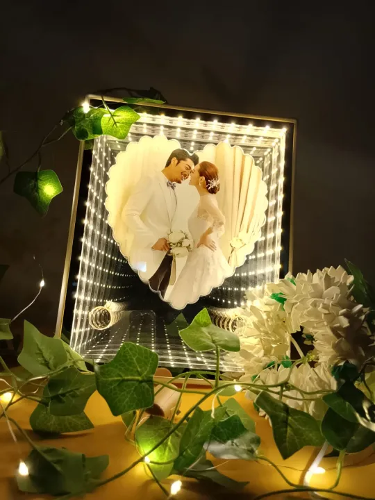 LED Photo Frame/Magic Mirror (3D Effect LED) | Daraz.pk