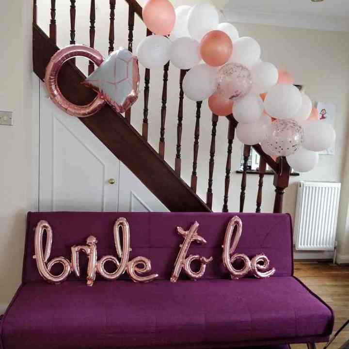 Bride To Be Joint Foil Balloons Set Rose Gold Color for Bridal Shower ...