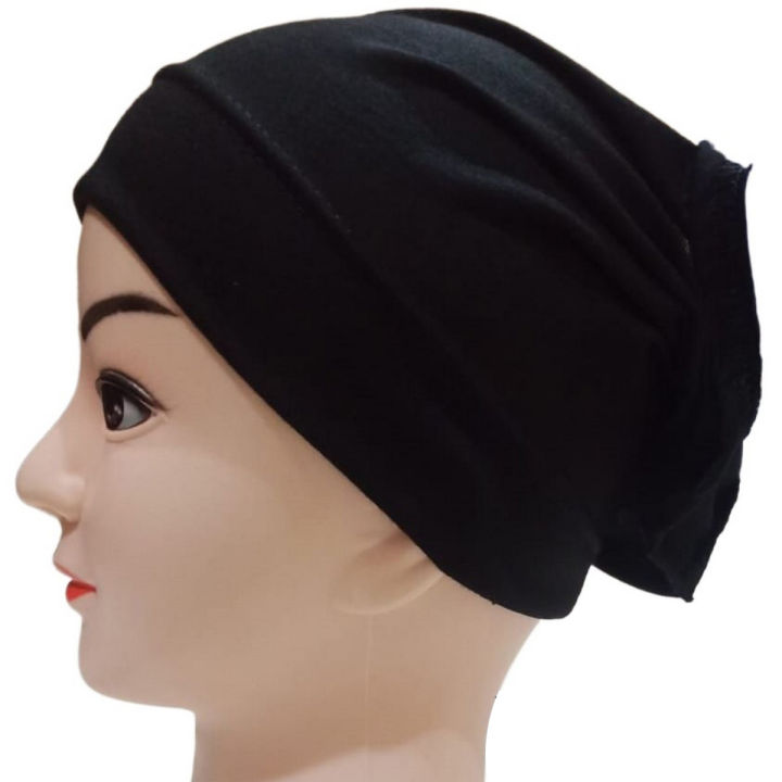 Tube Band Inner Cap for Hijab - Soft Cotton/Polyester Mix, One Size ...