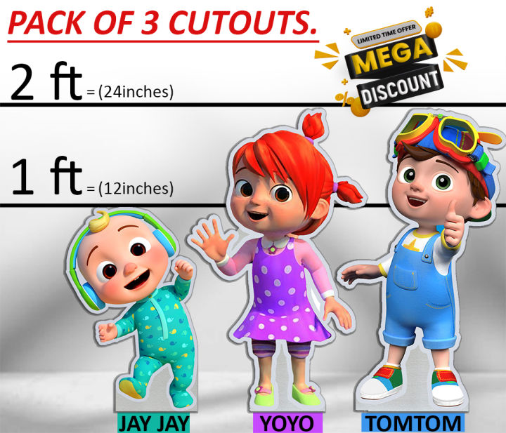 Cocomelon character in Thermocol Standee For Cocomelon Theme Based ...