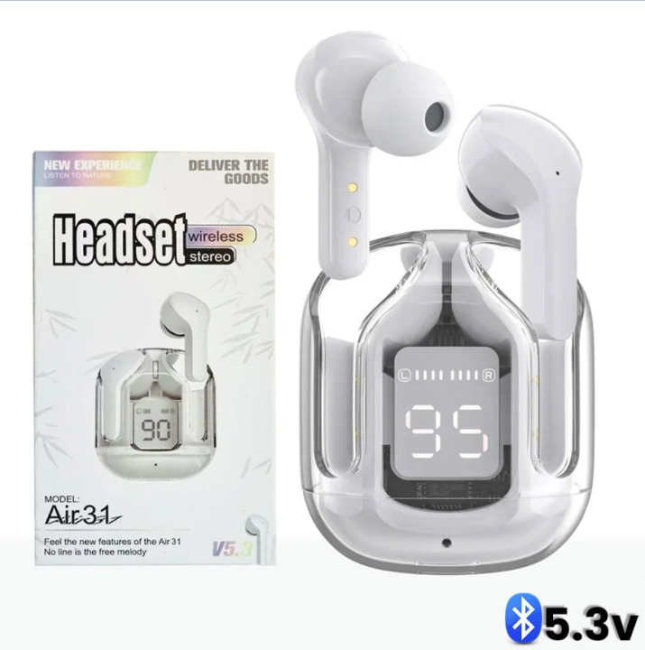 Original Air 31 Airpods TWS Double Wireless tws Bluetooth Hand Free with Power Bank Stereo ...