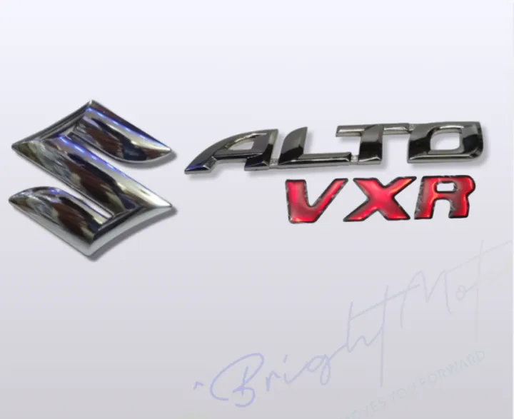 Suzuki Alto Vxr New Model Trunk/Rear Monogram 3 Pcs Set | Logo ...