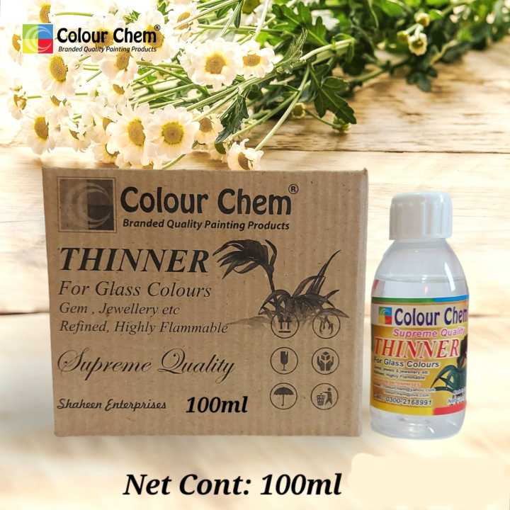 Colour Chem 100ml Supreme Quality Thinner for Glass Colours, Gems ...