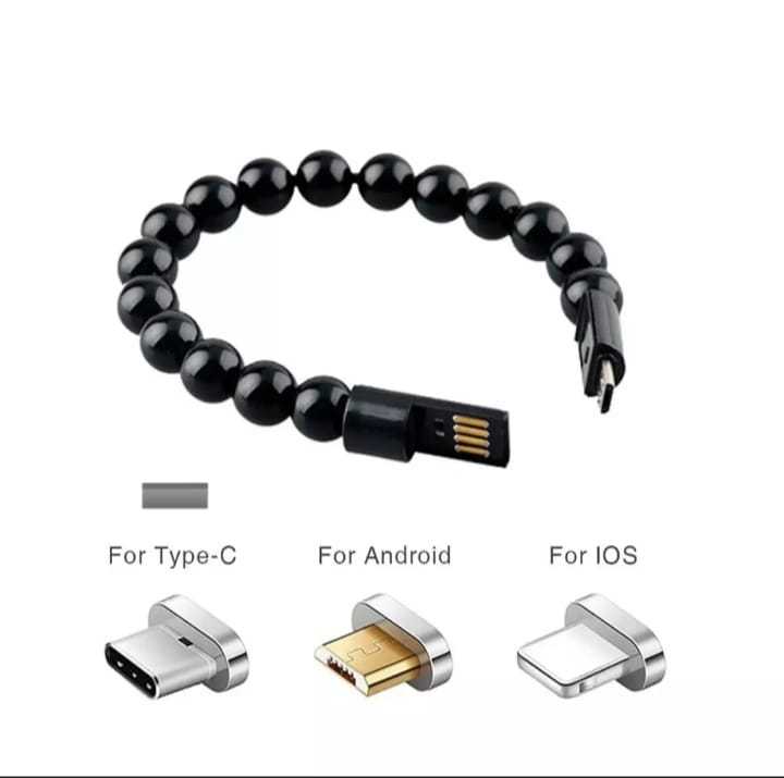 Beads Bracelet Cable Type C Fast Charging Bracelet Data Cable | Daraz.pk