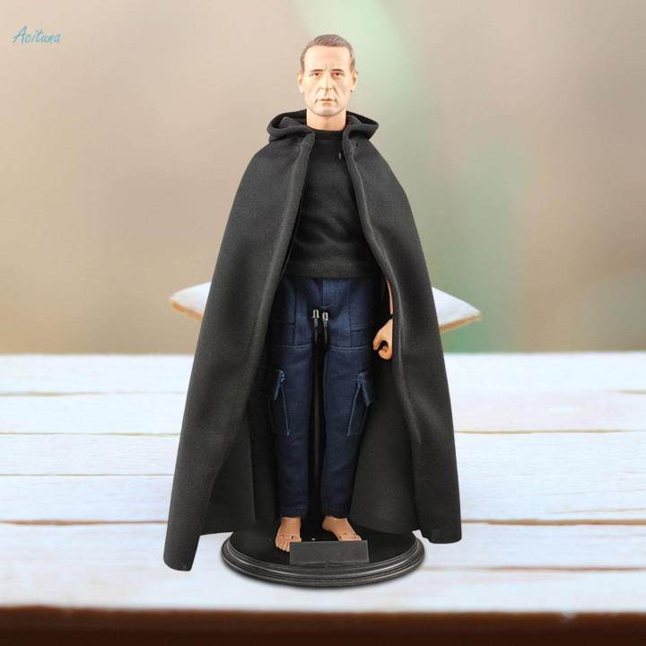 1:6 Scale Miniature Hoodie Cloak Retro Full Length Cape Cosplay Outfit ...