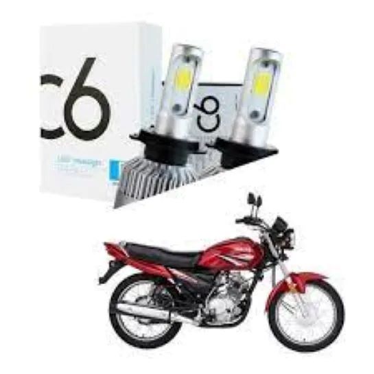 1 Piece C6 Led Headlight For Bike H4 Led Headlight | Daraz.pk