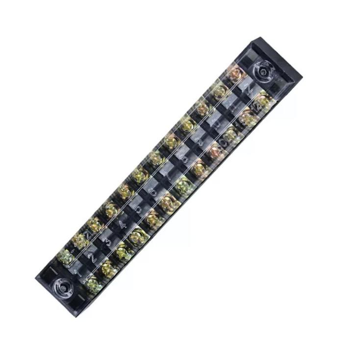 100a Left And Right Communication Dual Row Strip Screw Terminal Block 100a 600v Fixed Wiring