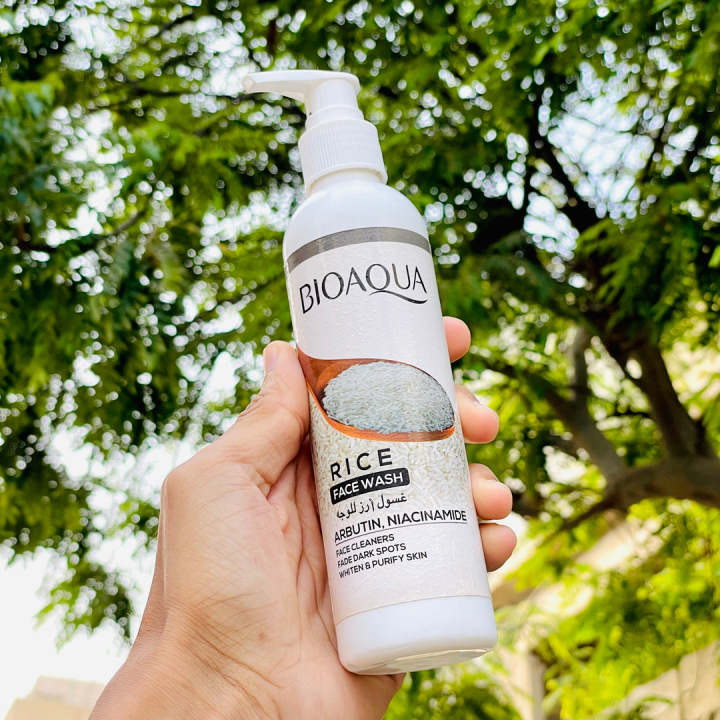 BIOAQUA Rice Face Wash with Arbutin & Niacinamide – Brightening ...