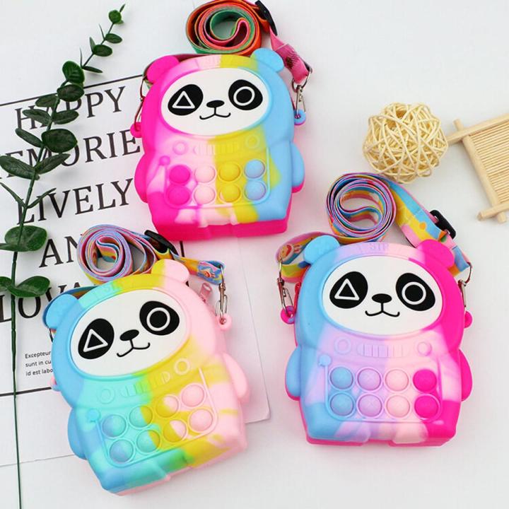 【New】 POP IT Panda Bag Murah Push Bubble Sensory Rainbow Toy Fidget ...