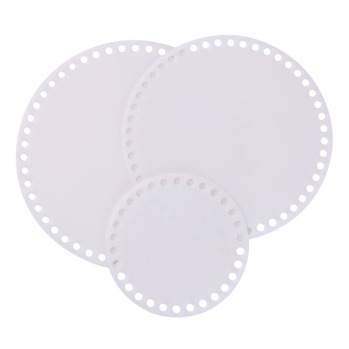 2Pcs Clear Acrylic Bag Bottom Shaper Cushion Base Round Knitting ...