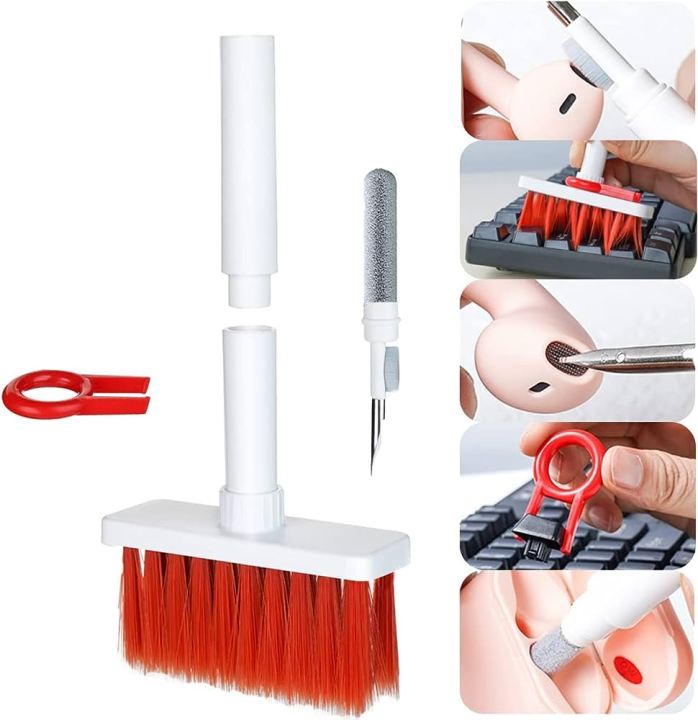 5 in 1 Keyboard & Earphone Cleaner Multi-Function Computer keyboard ...