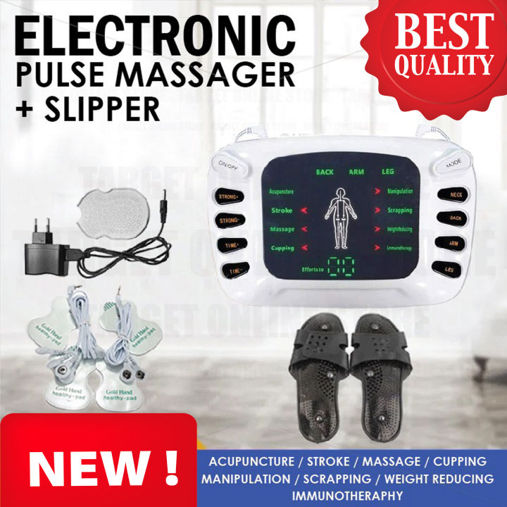 Electronic Pulse Massager - Stroke acupuncture slippers cupping ...
