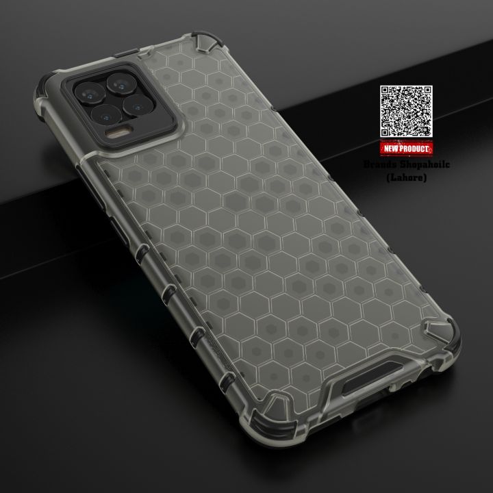 O-Lonnie for Realme 8 | 8 Pro Back Cover Honeycomb Transparent Back ...