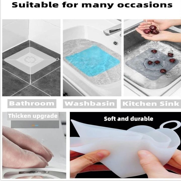 Universal Size Insect-proof Thick Silicone Floor Drain Block Odors ...