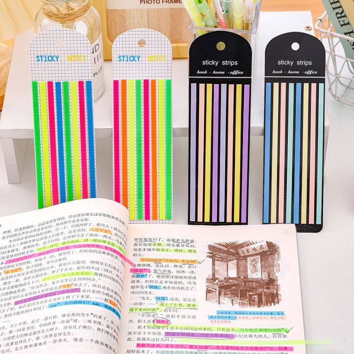 Very thin index stickers 160 long fluorescent stickers color ...