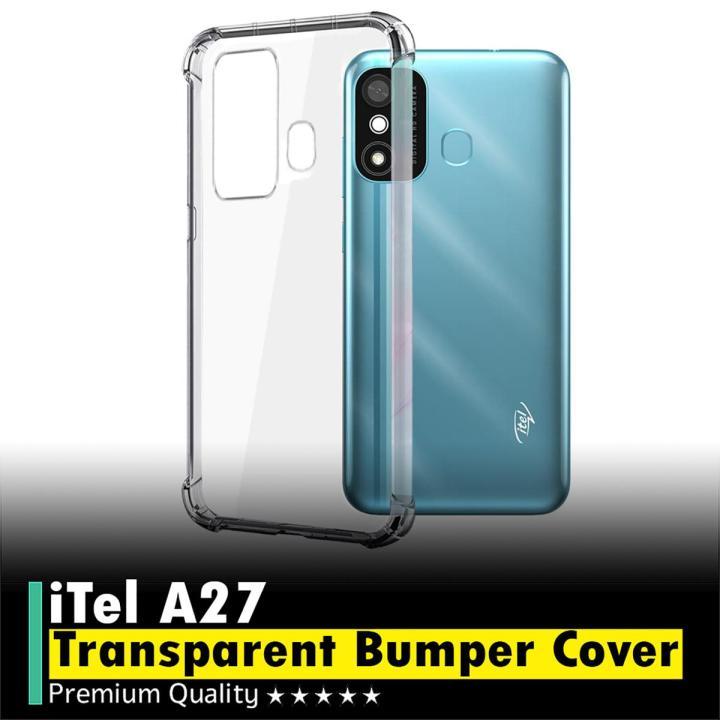 iTel A27 Back Cover Transparent Anti Shock Soft Crystal Clear Case For ...