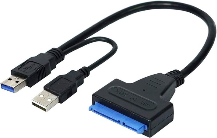 The USB 3.0 to SATA adapter cable lets you connect a 2.5" SATA hard ...