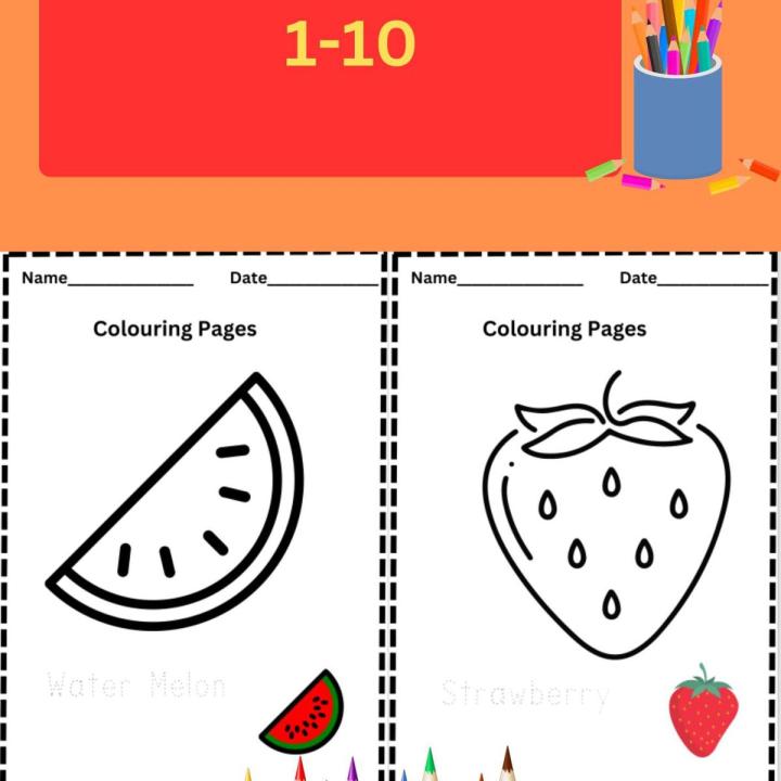 Colouring Worksheets for Pre-School and Kindergarten | Daraz.pk