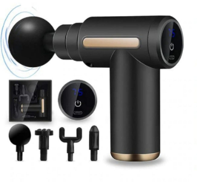 Massage Gun for Full Body Pain Relief - Portable, Rechargeable Deep ...