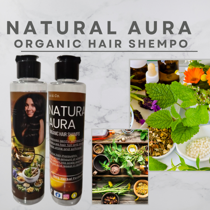 Natural Aura Charcoal Activated Organic Shampoo – Deep Cleansing, Anti ...