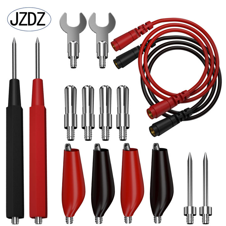 JZDZ 16-in-1 Multimeter Test Leads Kit Replaceable Jumper Wires with ...
