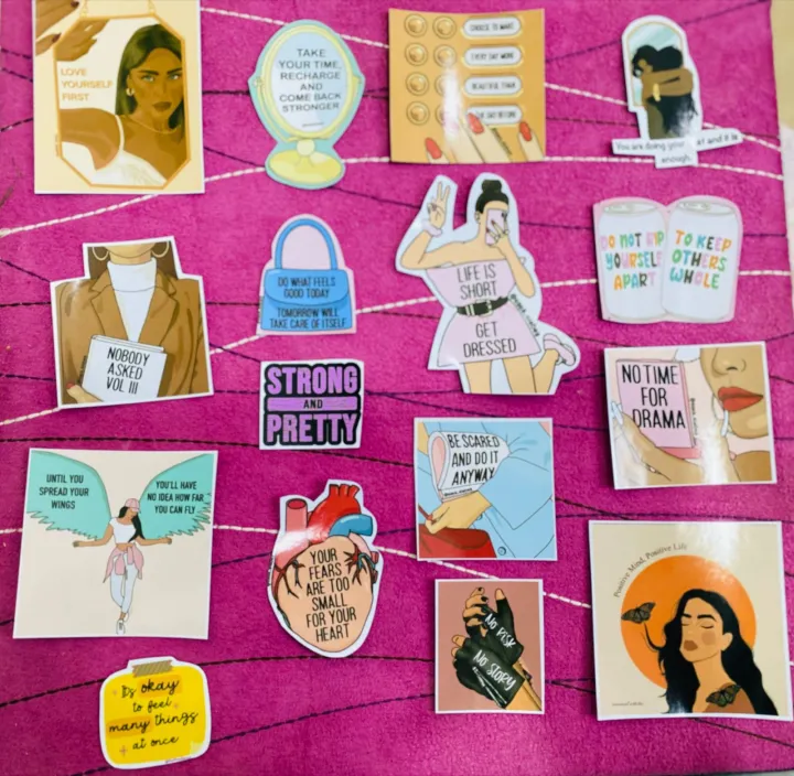 Girly Aesthetic 16 stickers / phone stickers/ laptop stickers/ Trending ...