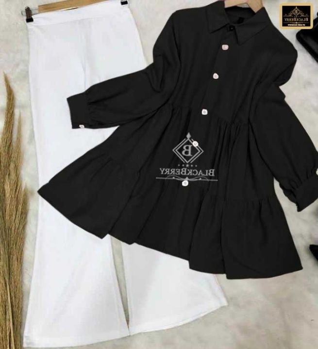 Summer Collection|2 PC Stitched Stylish(Shirt & Trouser) |Top with ...