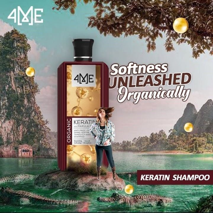 4ME Organic Keratin Shampoo 400ml | Daraz.pk