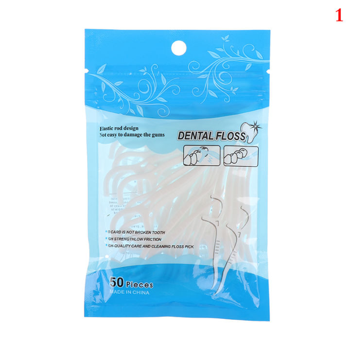 100Pcs Disposable Dental Flosser Interdental Brush Toothpicks Teeth ...