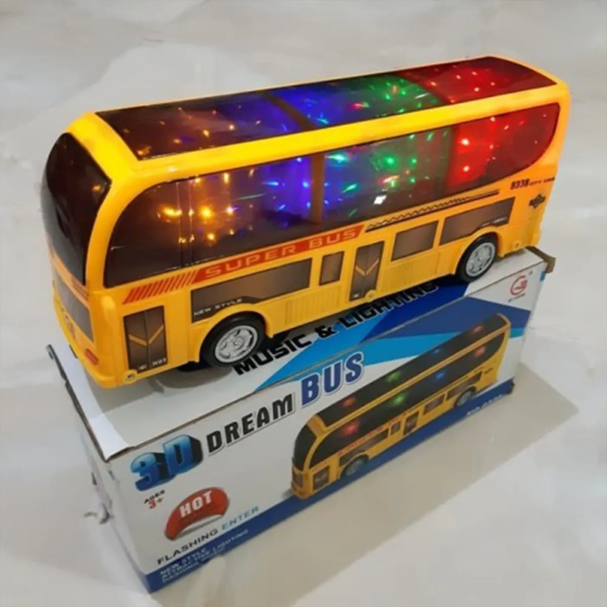 3D Dream bus with 3D Light and Sound play vehicles for kids & children ...