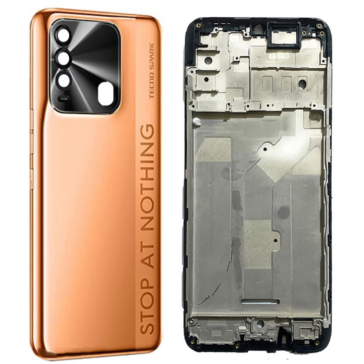 Tecno Spark 8T Middle Frame Housing with Power Volume Buttons & Camera ...